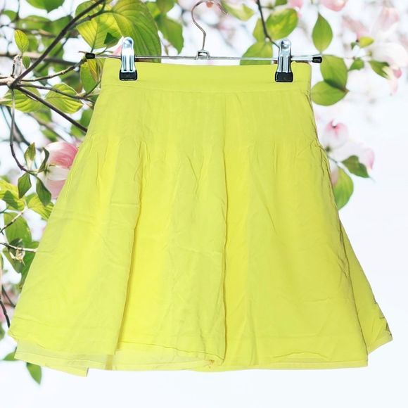 GAP | Skirts | Neon Yellow Gap Made Crafted Mini Skirt | Poshmark